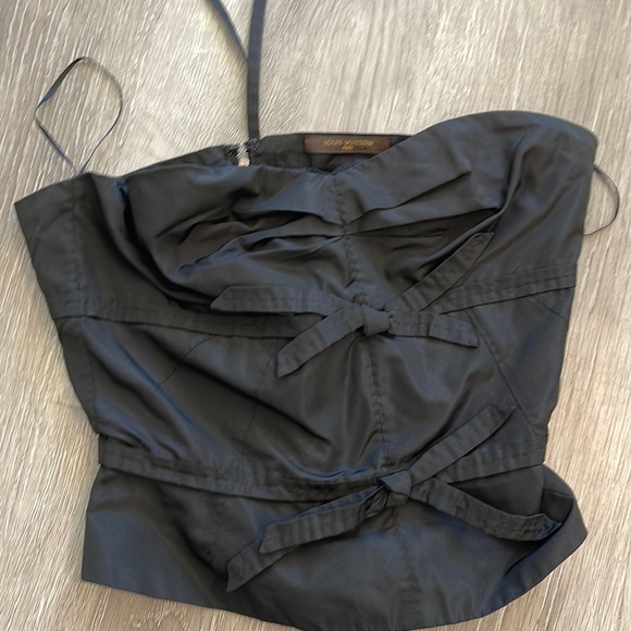 Louis Vuitton | Tops | Vintage Louis Vuitton Strapless Corset Top ...